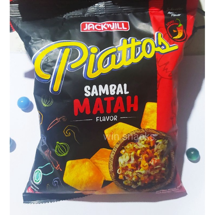 New Piatos Snack Geprek sambal Flavor/1 Pack/Piatos Snack with Matah ...