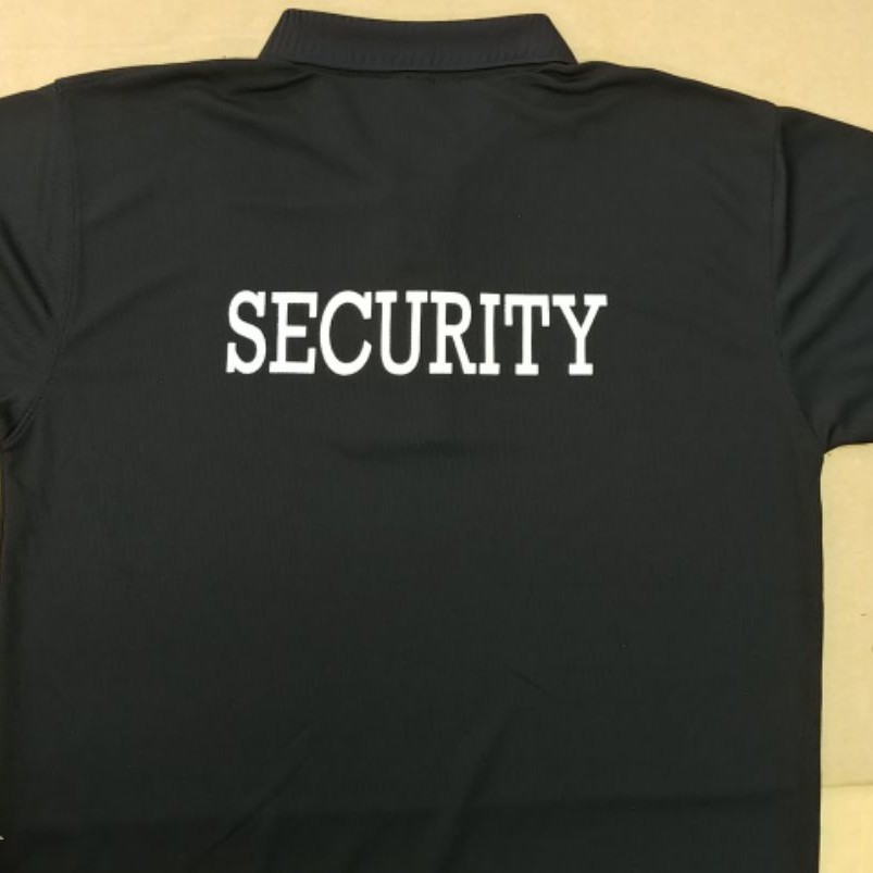 Dri-fit Polo Tshirt with "Security" in WHITE COLOR | Shopee Singapore