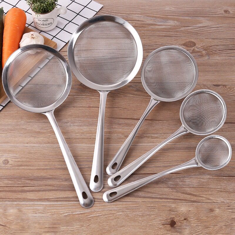 Stainless steel kitchen filter spoon filter mesh spoon colander fine ...