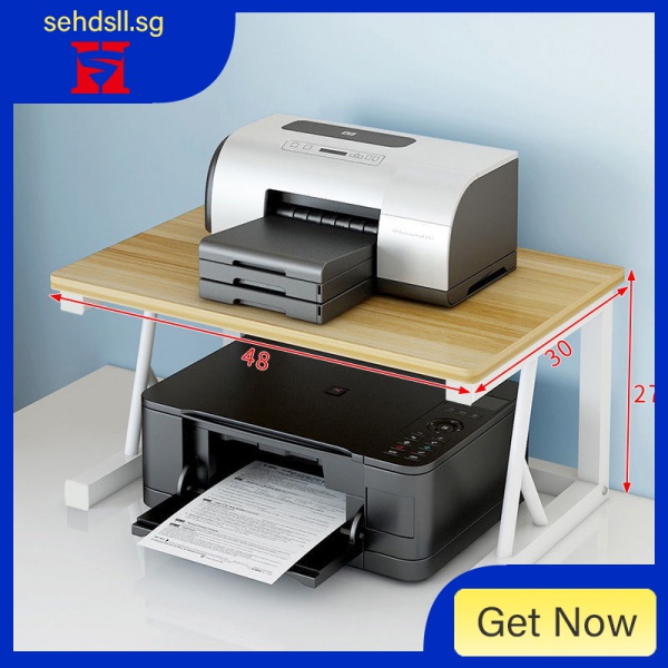 Office Desk Top Printer Rack Space-Saving Elevated Rack | Shopee Singapore