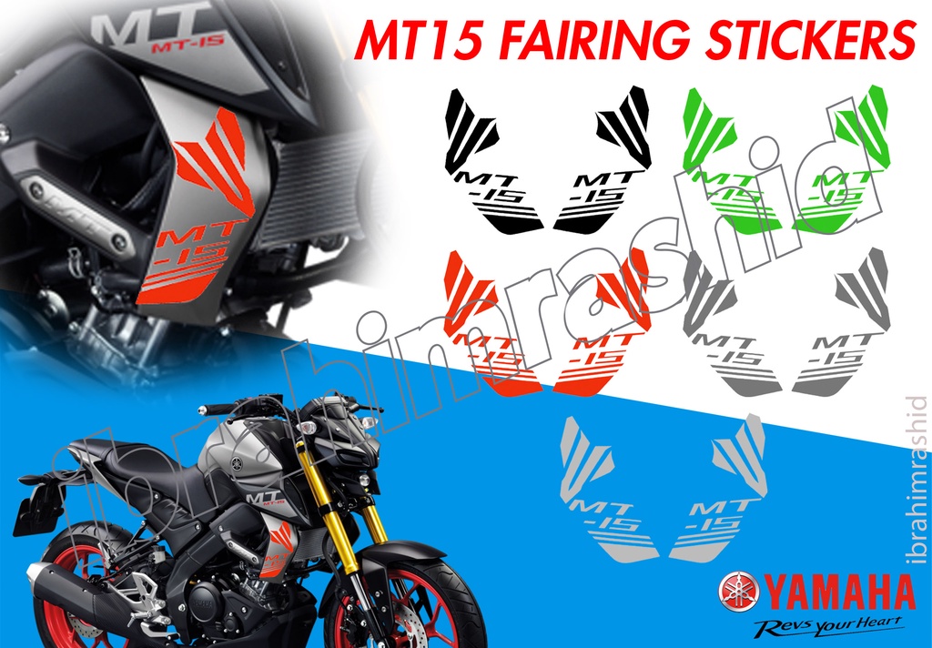 MT15 FAIRING STICKER (YAMAHA MT15 FAIRING STICKER) | Shopee Singapore