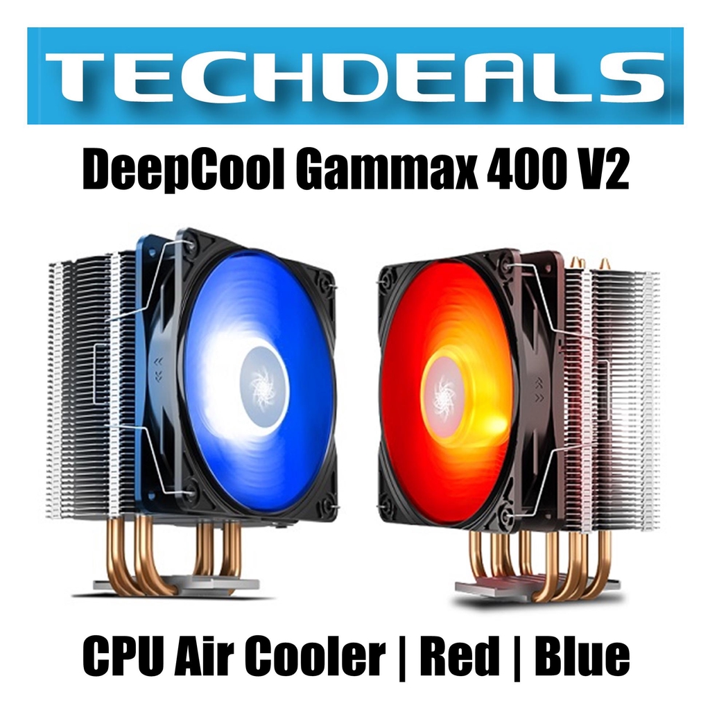 DeepCool Gammax 400 V2 CPU Air Cooler | Red | Blue | Shopee Singapore