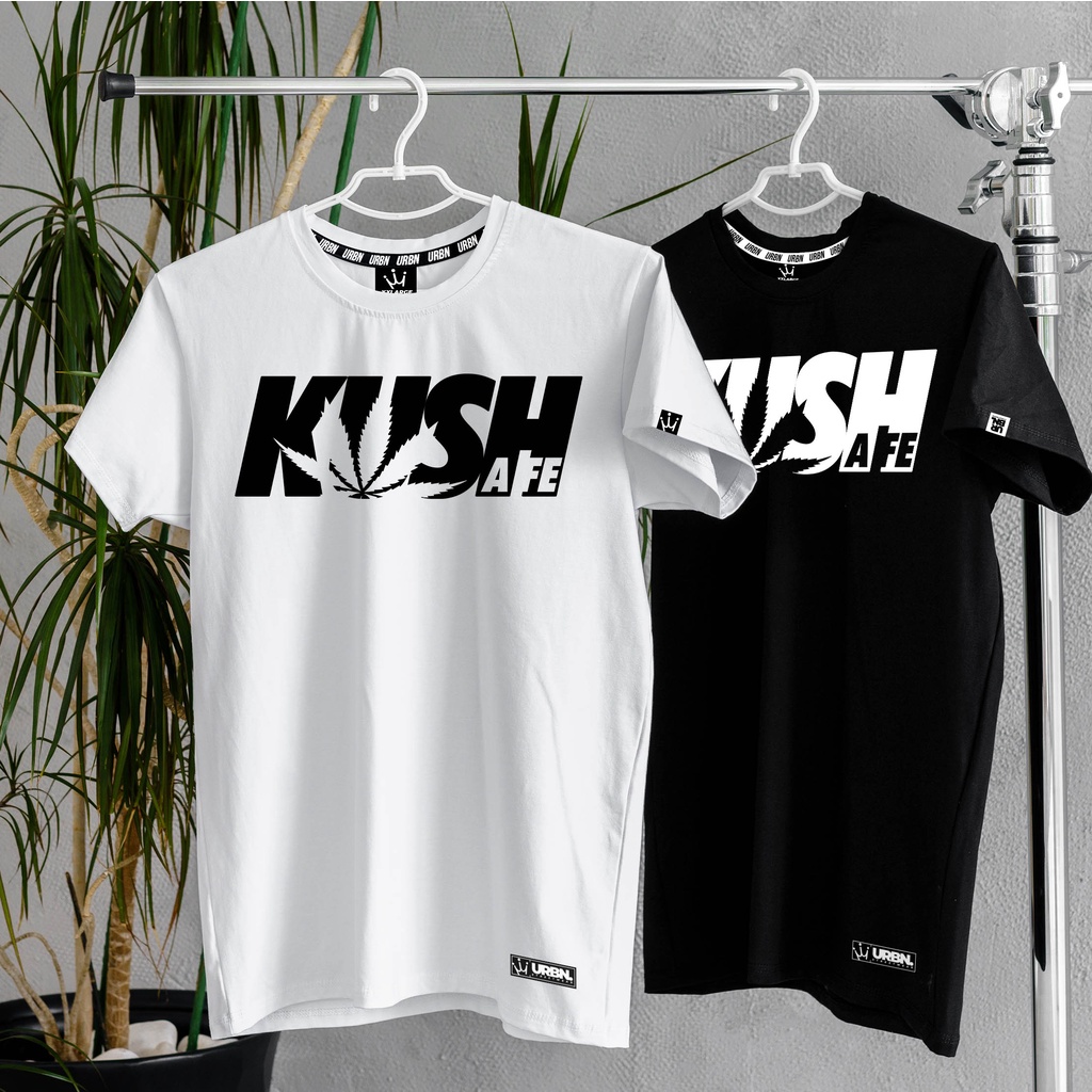 KUSH Safe Oversized Streetwear Shirt DTF Print Pro Club Tee Heavyweight ...