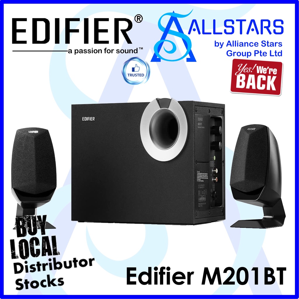 (ALLSTARS : We are Back Promo) Edifier M201BT 2.1 Speaker / Bluetooth 5 ...