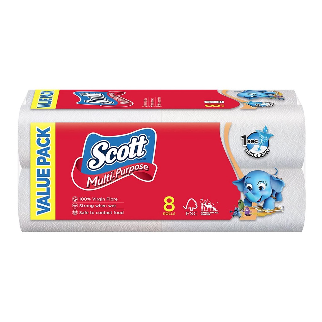 [[Bundle of 4]] Scott Kitchen Towel 6 Rolls/ 8 Rolls ***Total get 4 X6 ...