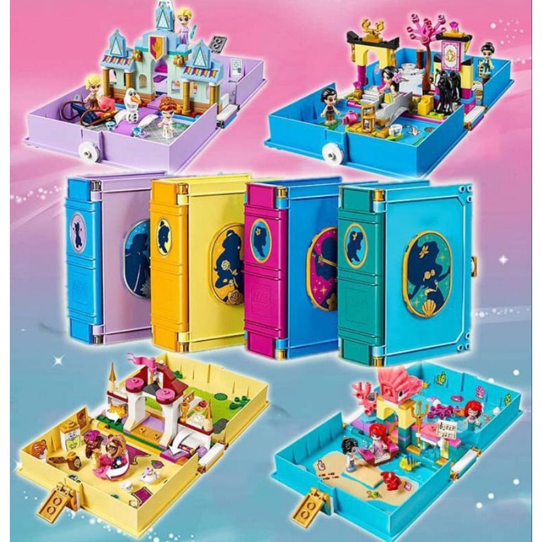 Lego Brick Story Princess Disney Ariel Mulan Belle Frozen Toys | Shopee ...