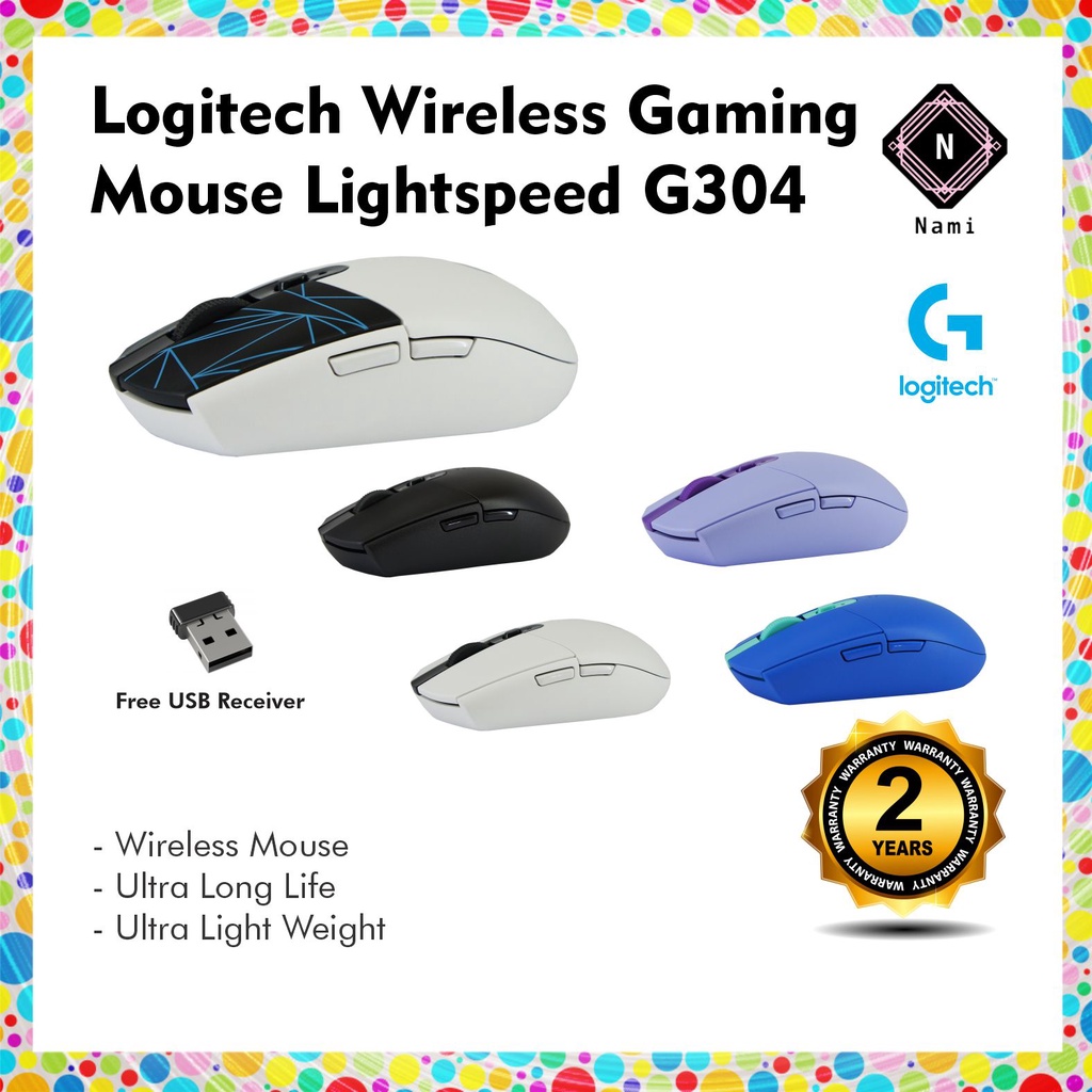 Logitech G304 Lightspeed Wireless Gaming Mouse (EXTRA Protection ...