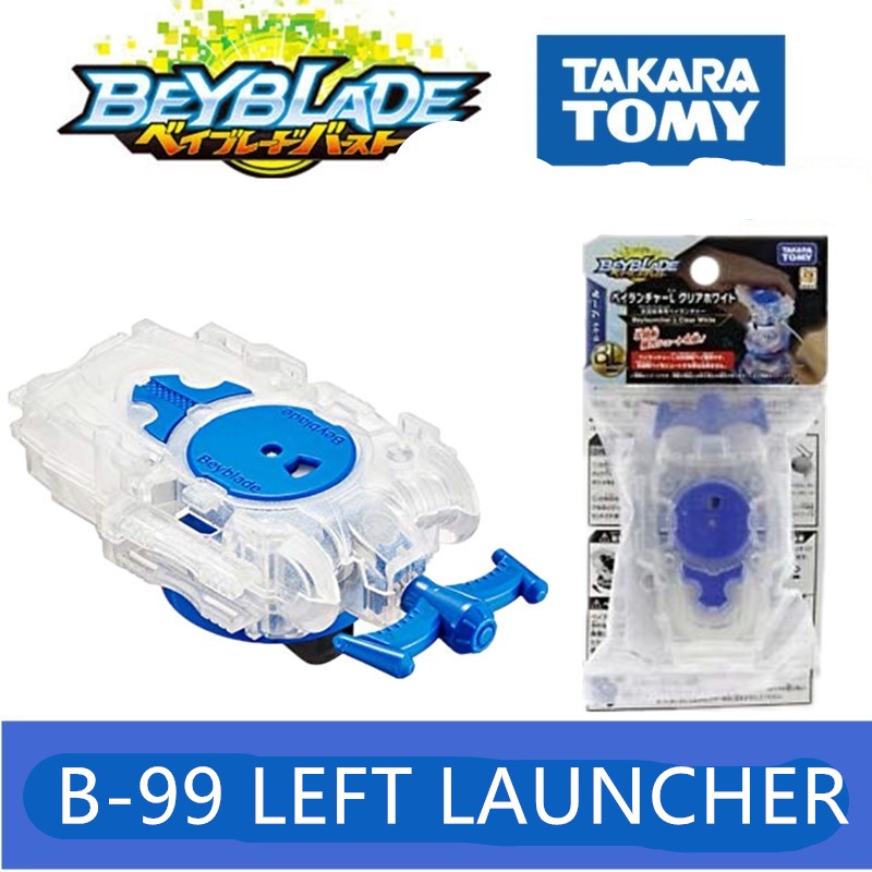 GENUINE TAKARA TOMY BEYBLADE BURST B-99 LEFT LAUNCHER TRANSPARENT COLOR ...