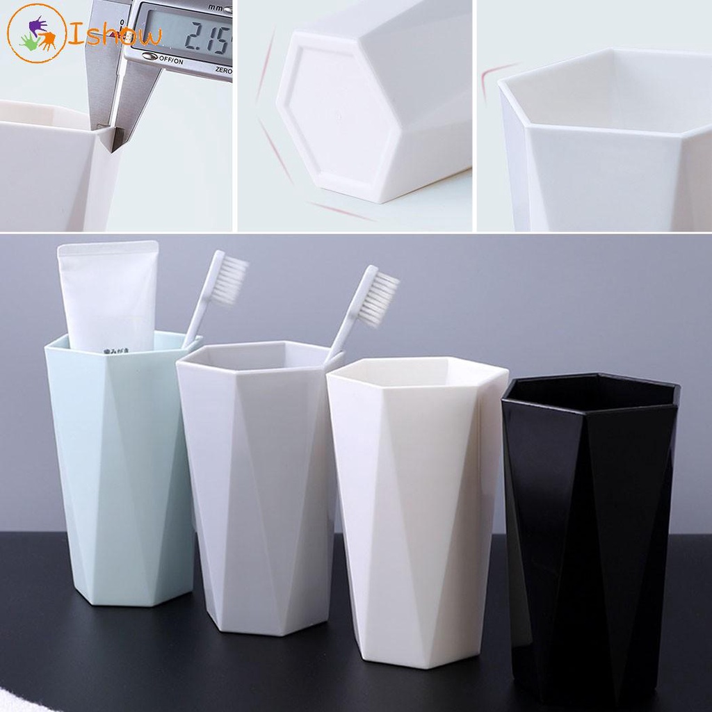 1x Nordic Plastic Cup Toothbrush Holder Washing Drinking Home Bathroom ...