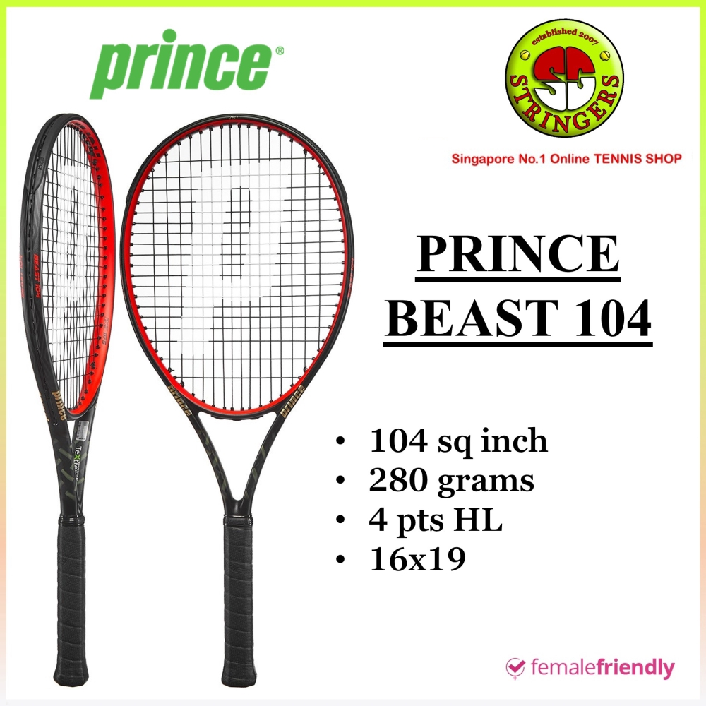 Prince TeXtreme Beast 104 [280g] Tennis Racket | Shopee Singapore