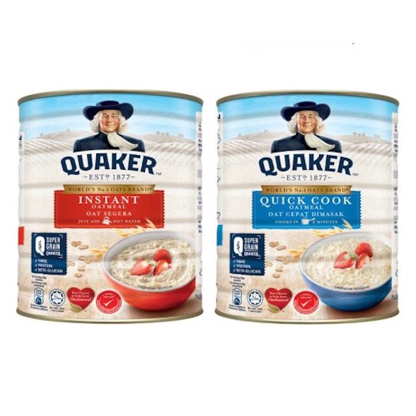 Quaker (800g) Instant Oatmeal (oat Segera) / Quick Cook (oat Fast Cook ...