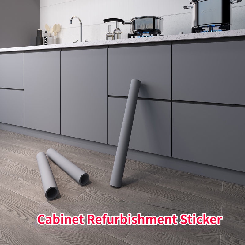 Kitchen Cabinet Stickers Refurbished Oil-proof Wallpaper Cabinet Door ...