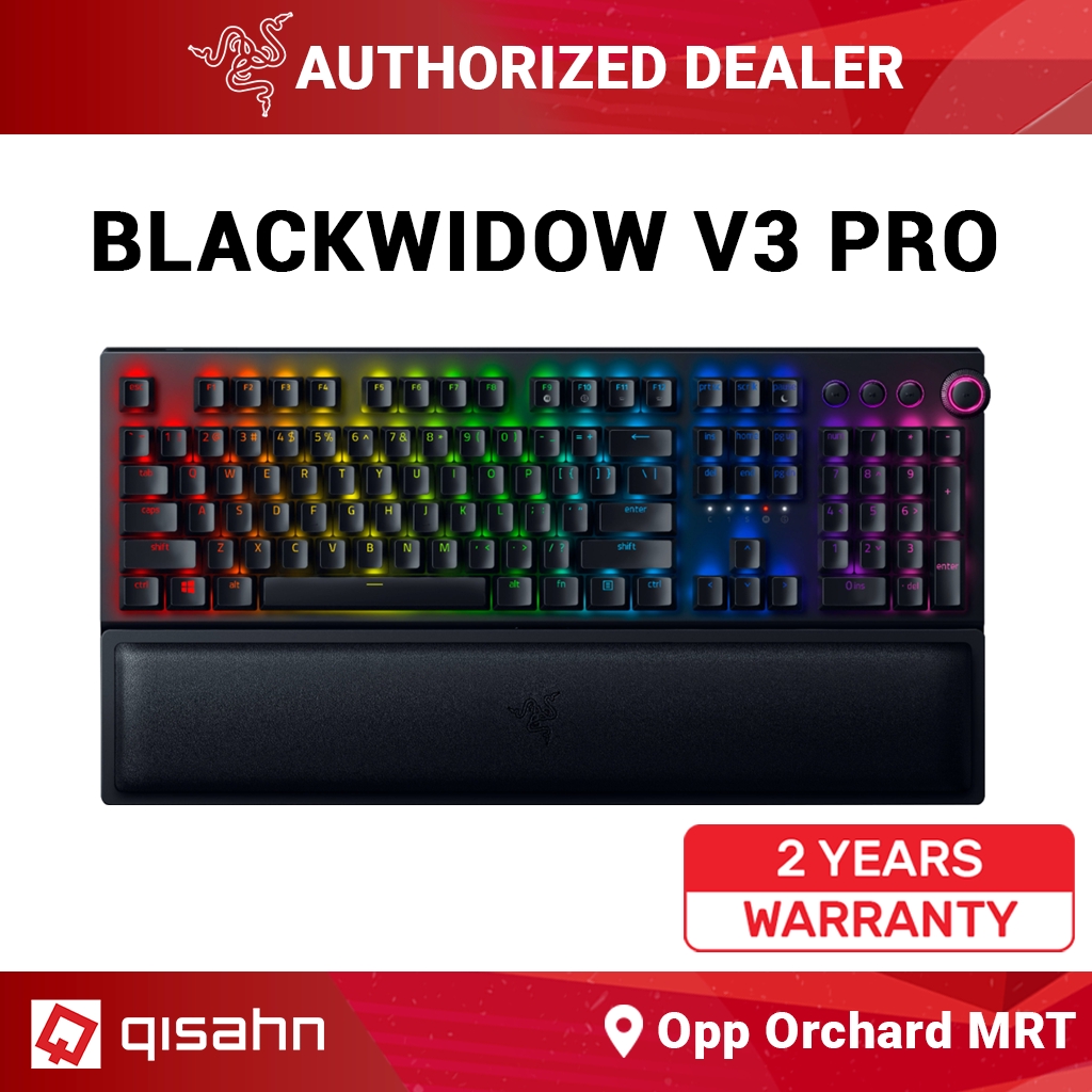 Razer BlackWidow V3 Pro Mechanical Wireless Gaming Keyboard (RZ03 ...