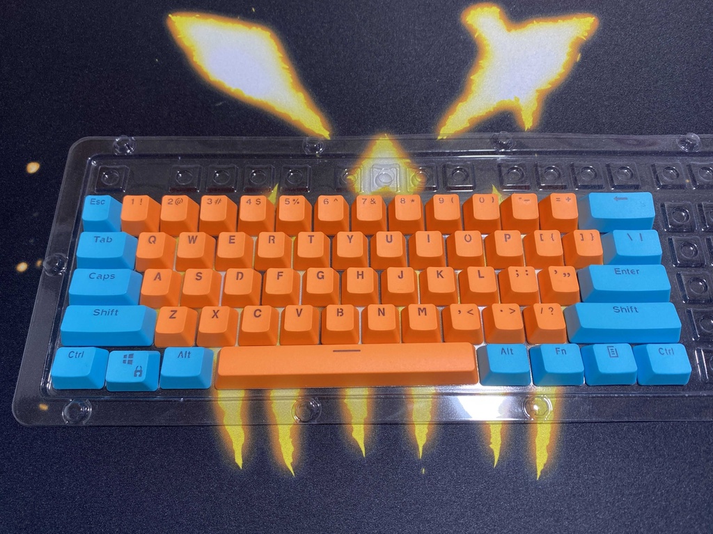 RK61 87 104 Keycaps PBT Material OEM profile Backlit Two-Color ...