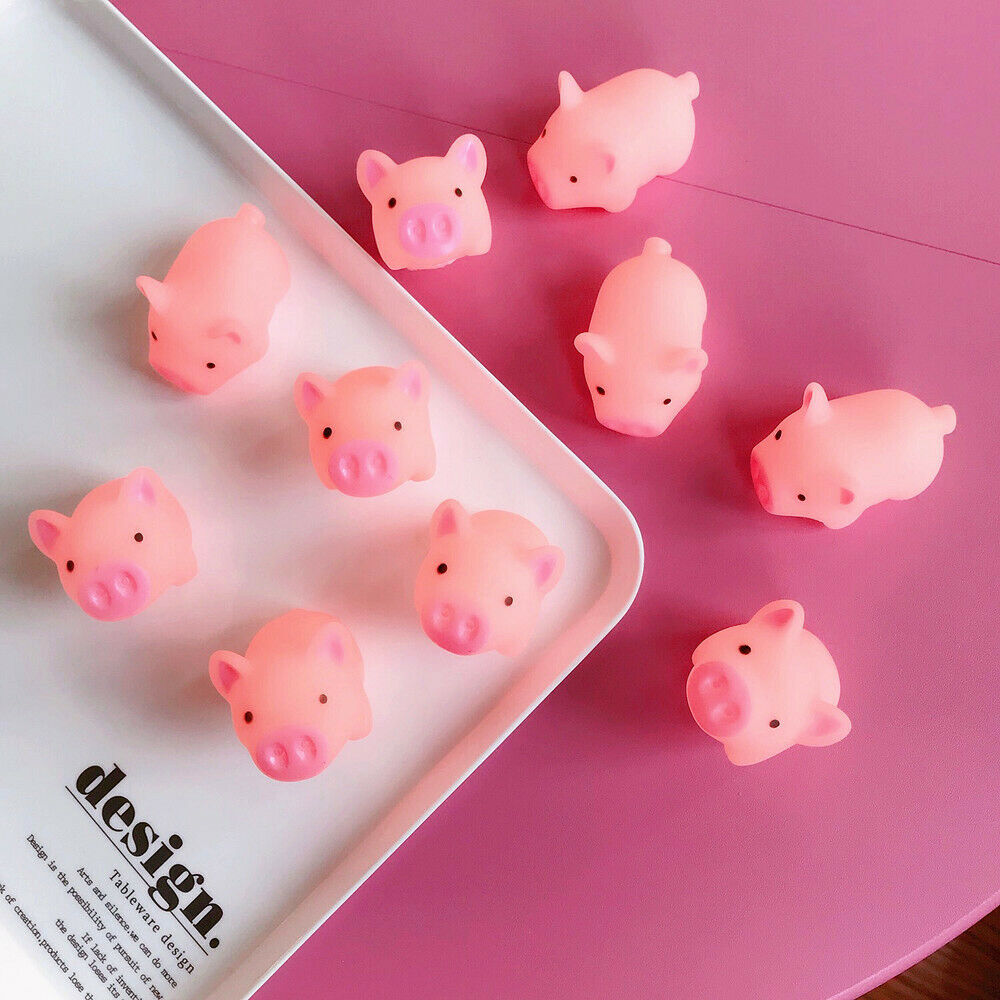 Funny Pink Pig Mochi Squeeze Reliever Anti-stress Kids Joke Toys Gift ...