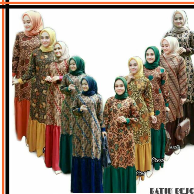 Gamis BATIK MANGGAR, Rice, SEKAR, CANTIK,KUBIS, Fans, Leaves,KUPU ...