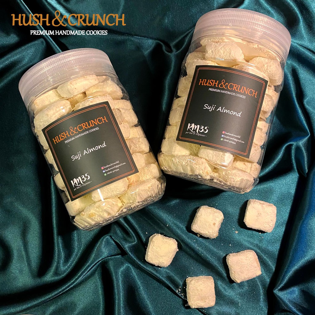 Kuih Raya Suji Almond Premium / Kuih Raya Premium / Kuih Raya Viral ...