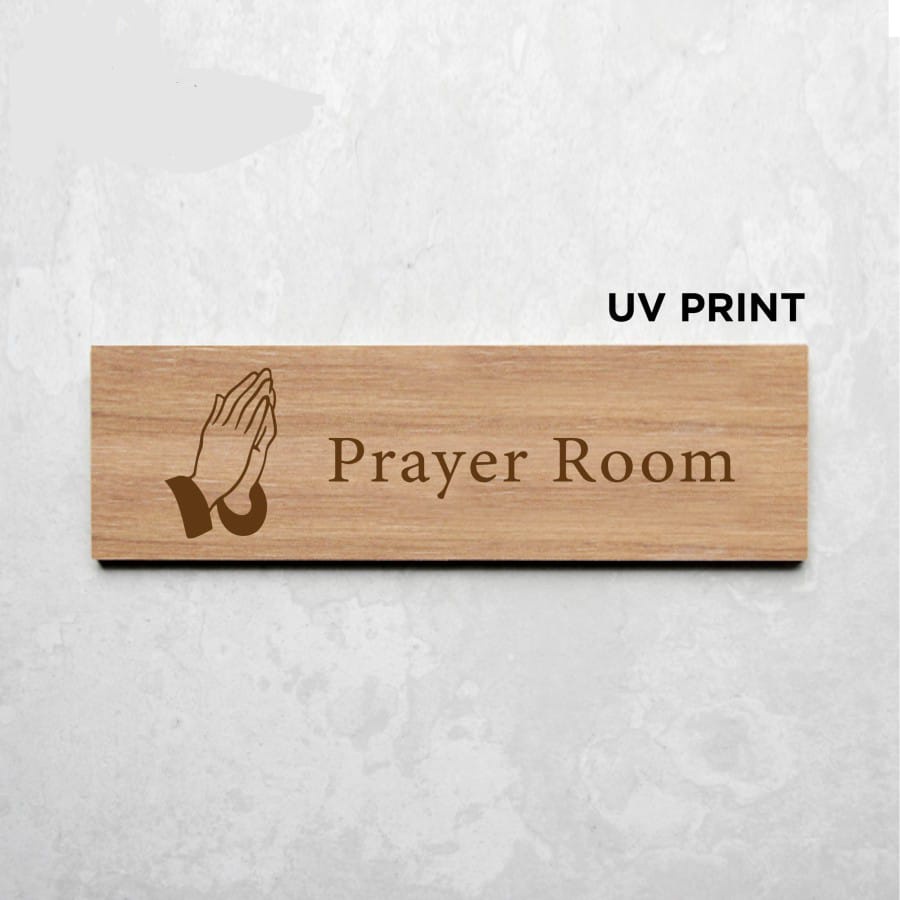 KAYU Signage Prayer Room Sign Board UV Print Wood - Kyoto Style ...