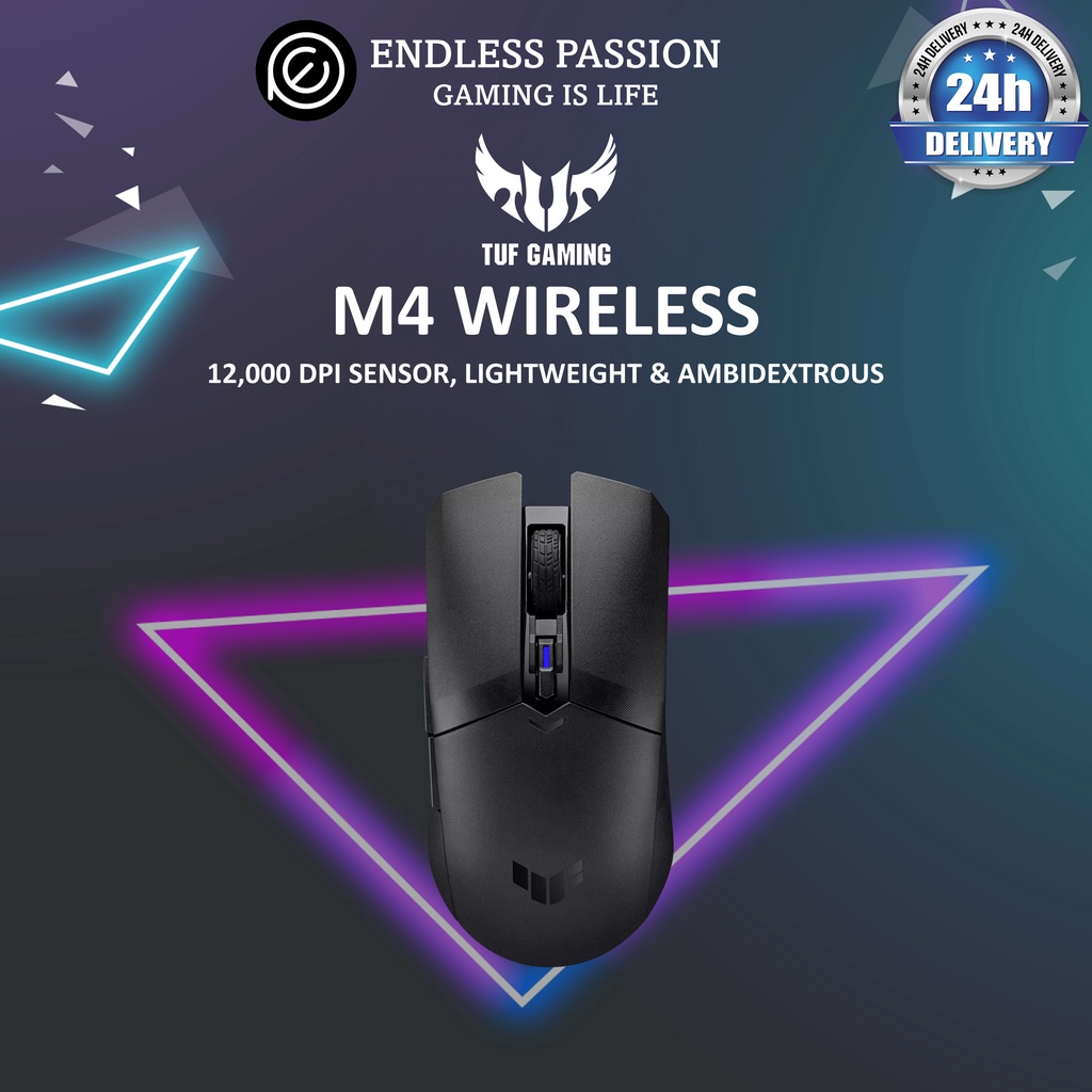 Asus TUF M4 Gaming Wireless Gaming Mouse | Shopee Singapore