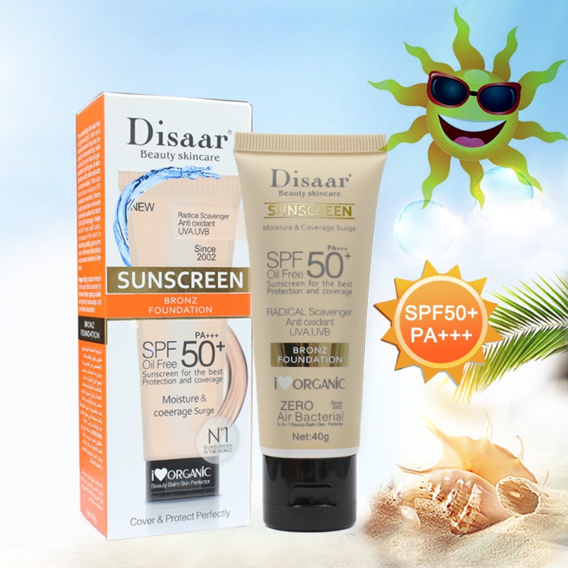 Disaar Moisturizing Sunscreen SPF 50 Long-lasting sun protection ...