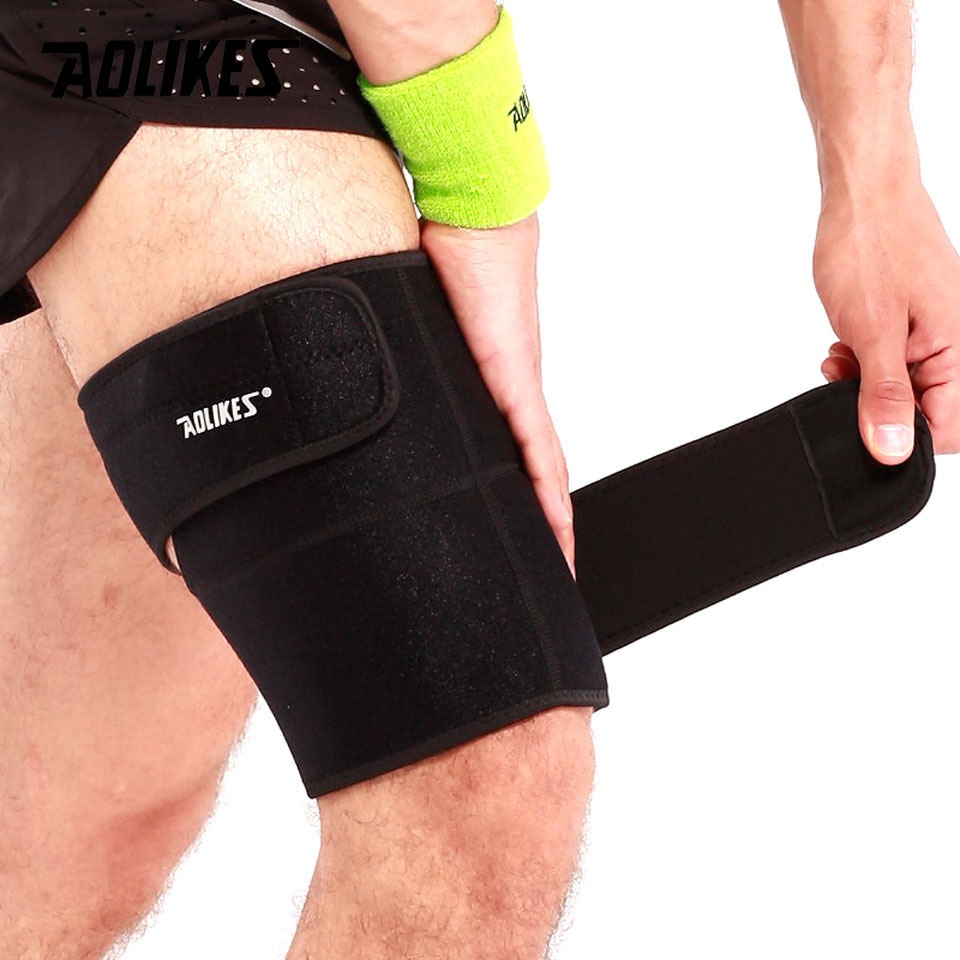 AOLIKES 1PCS Sport Thigh Guard Muscle Strain Protector Muslo Pads ...