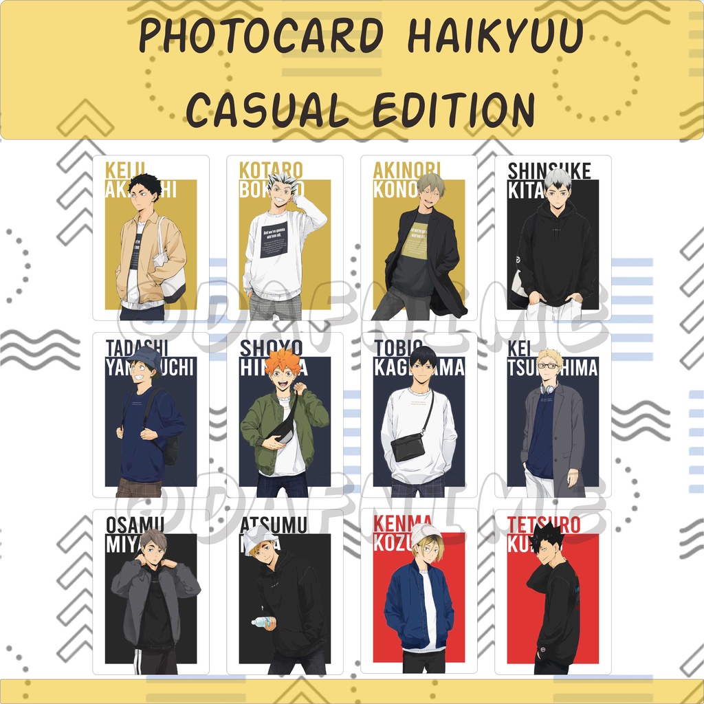 HAIKYUU CASUAL EDITION PHOTOCARD ANIME | Shopee Singapore