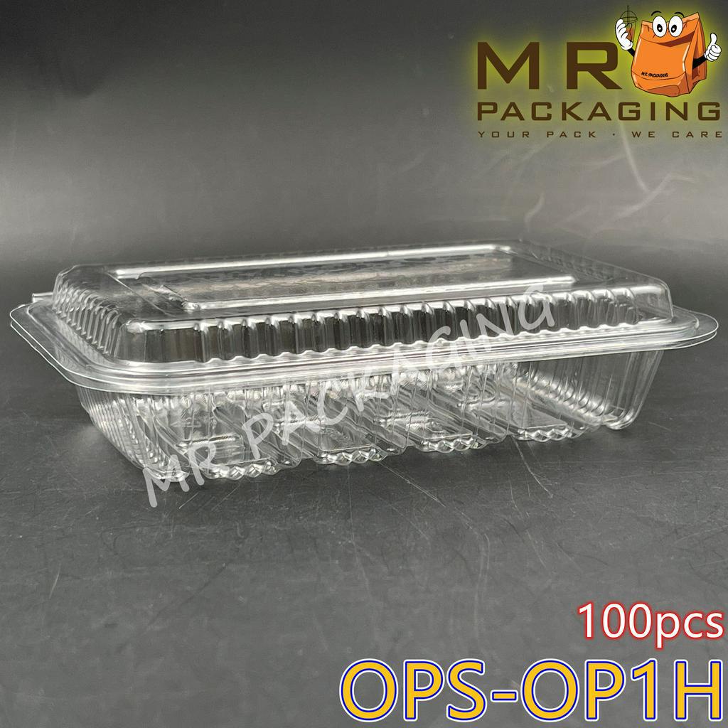 OPS - OP1H - BENXON Plastic Tray [ 100pcs± ] Bakery Disposable Plastic ...
