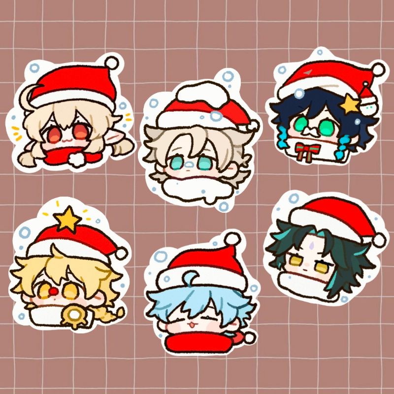 Cute Kawaii Anime Genshin Impact Chibi Xiao Chongyun Venti Aether ...