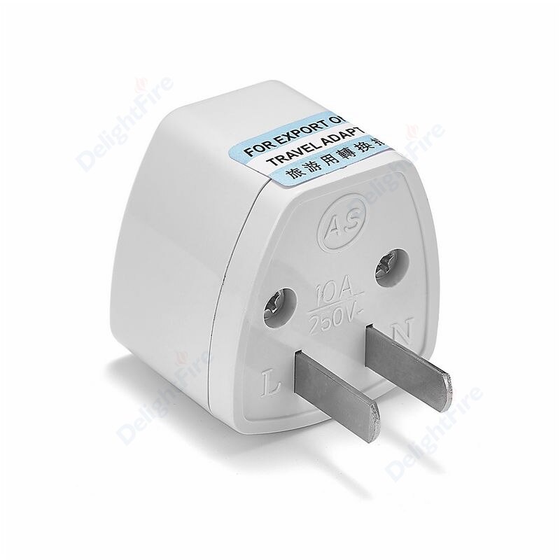 1pcs Universal AU UK US EU Plug Adapter US to EU Converter Black/White Australian Euro Travel ...