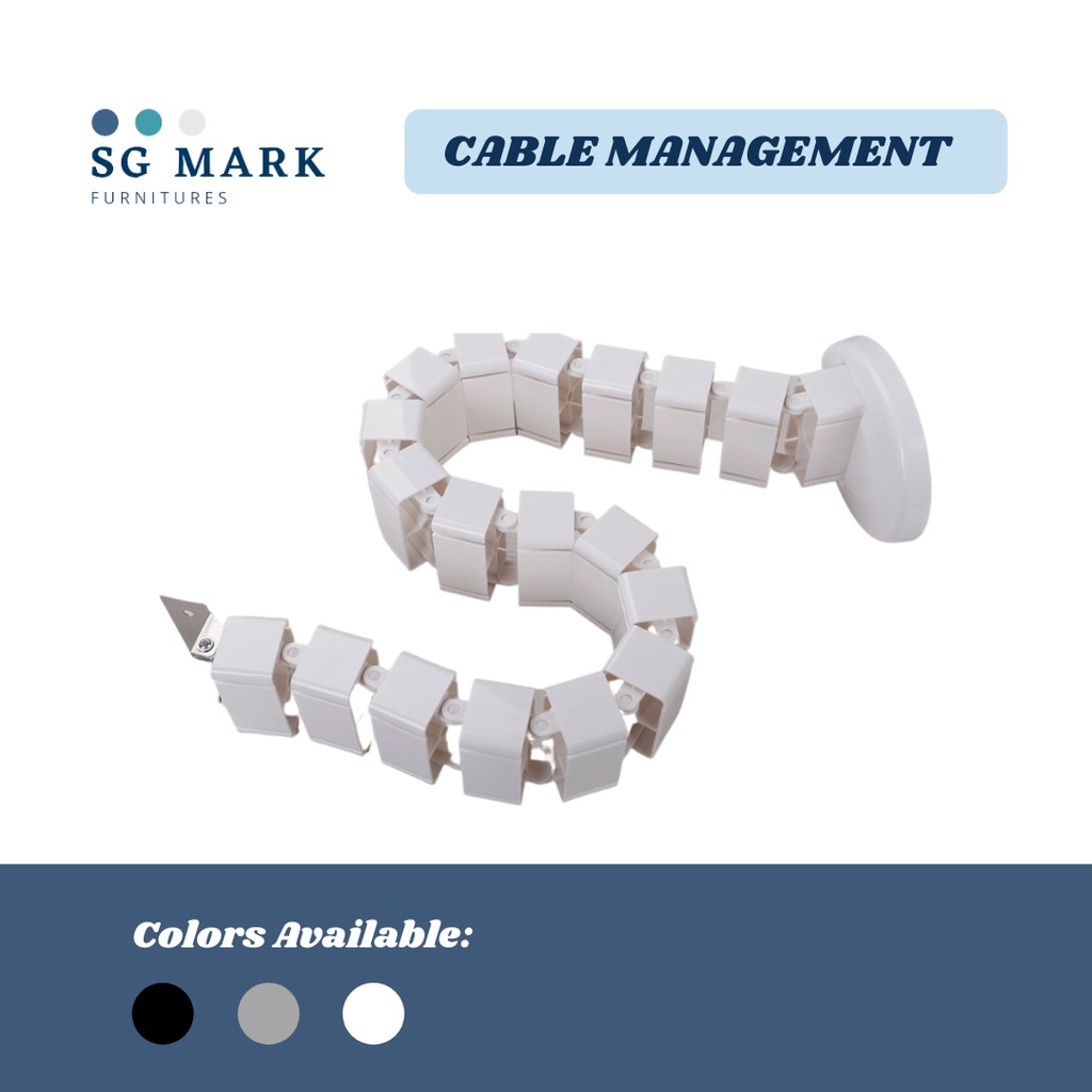 Under Table Cable Management Organiser / Snake Cable Spine / Wire ...