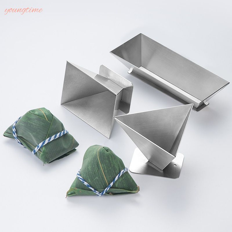 youngtime Stainless Steel Triangular Rice Ball Sushi Dumpling Mould DIY ...