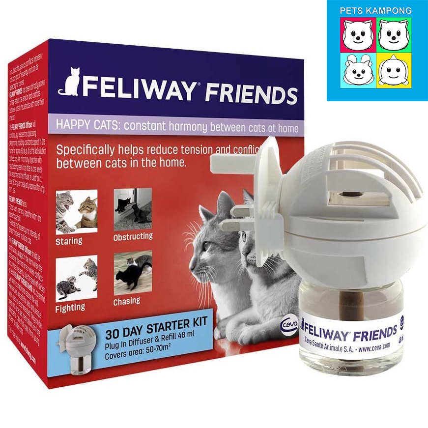 Feliway Friends Plug In Diffuser Starter Kit (48 ml) | Shopee Singapore