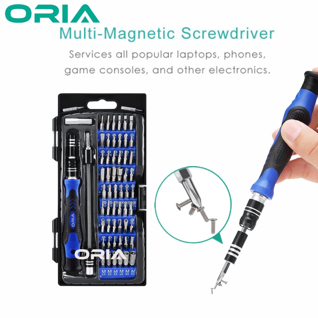 ORIA 60 in 1 with 56 Bits Precision Screwdriver Set Hardware Tools for ...