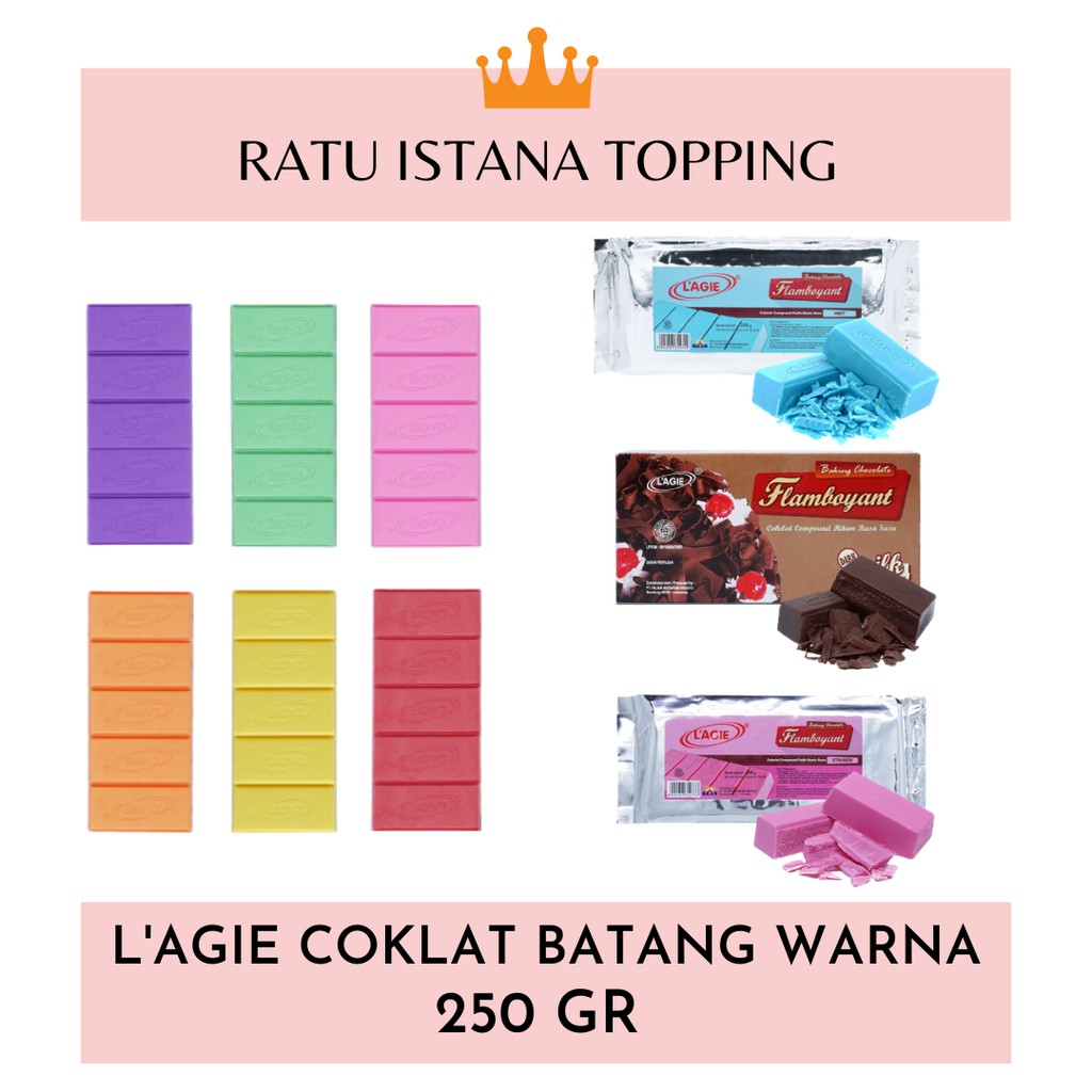 L'AGIE CHOCOLATE BAR VARIOUS COLORS 250 GR-LAGIE CHOCOLATE BAR FLAVOR ...