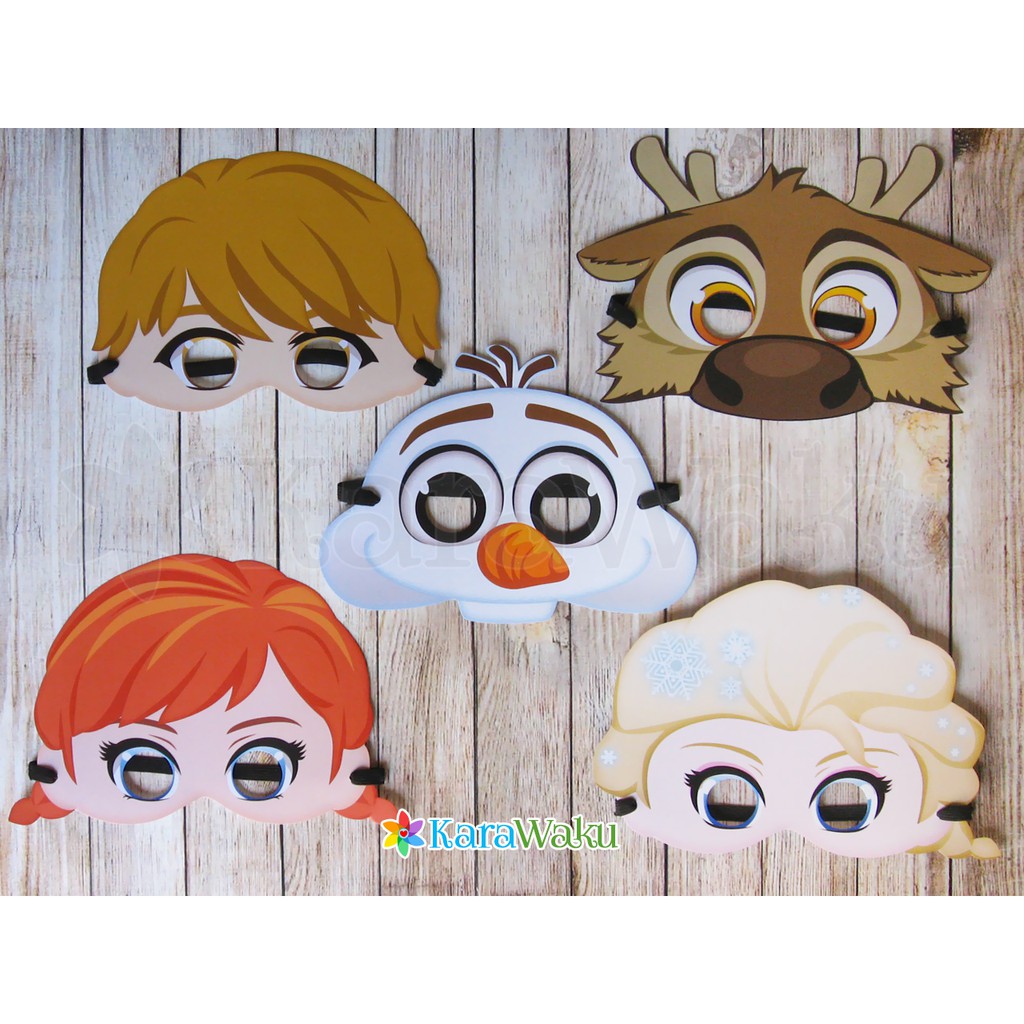 Frozen Anna Printable Mask Buy Zyozique 12 Pcs Frozen Birthday Party