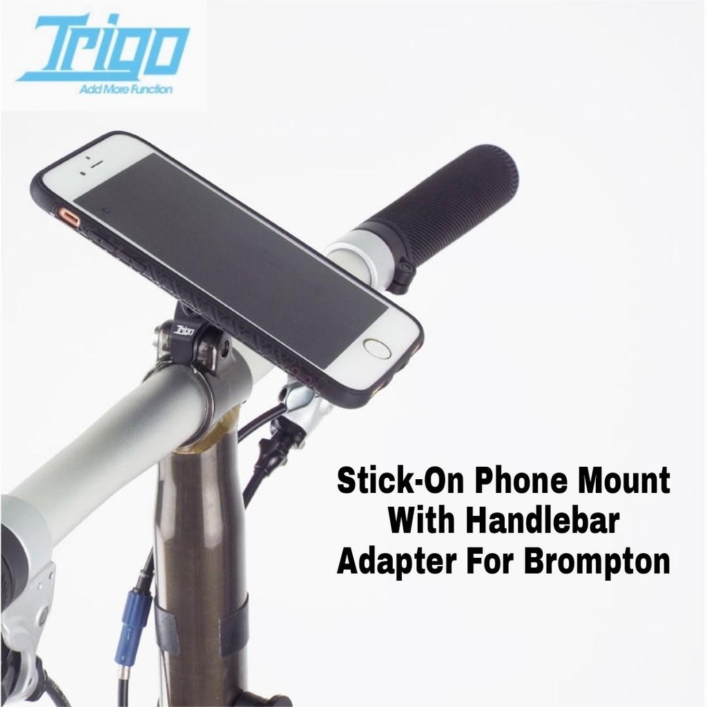 Trigo Stick-On Phone Mount With Handlebar Adapter For Brompton | Shopee ...