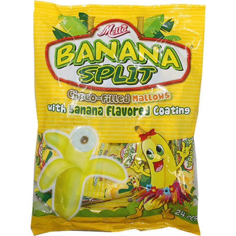 Mello Banana Split Choco Filled Mallows 3packs | Shopee Singapore