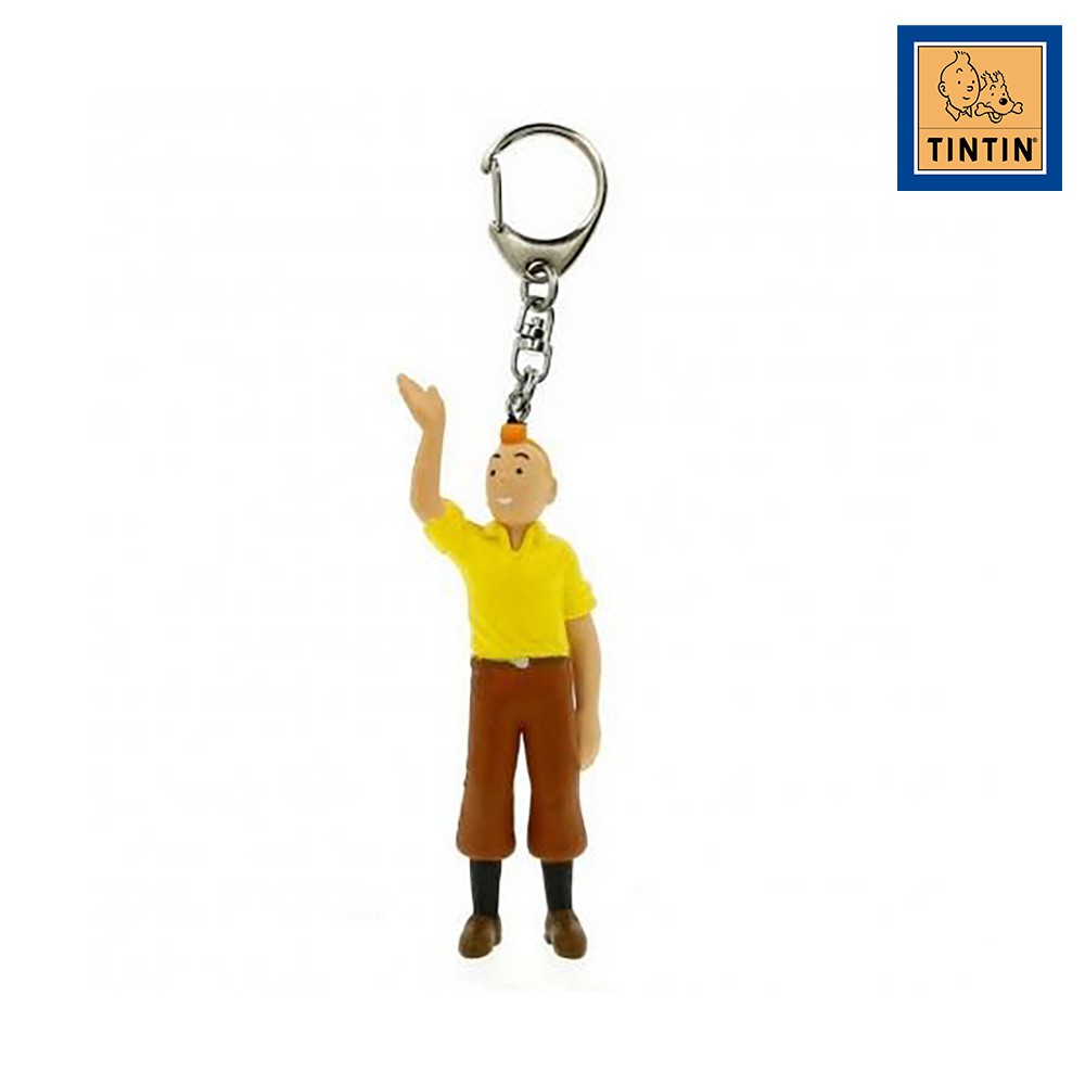Tintin Plastic Keyring Collections: Tintin Welcomes (small) - 5cm ...