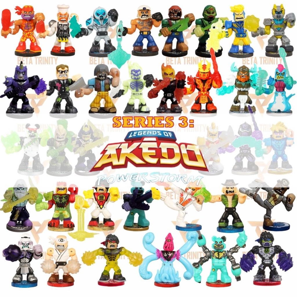 Legends of Akedo Ultimate Arcade Warriors Mini Battle Action Figure ...
