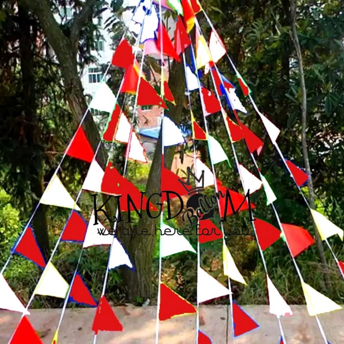 PUTIH MERAH Indonesian Flag/Red And White Flag/Fabric Triangle Flag ...