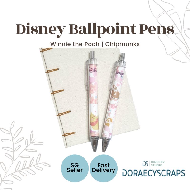 [SG SELLER] Fun Ballpoint Pens - Winnie the Pooh / Chipmunks / Crayon ...