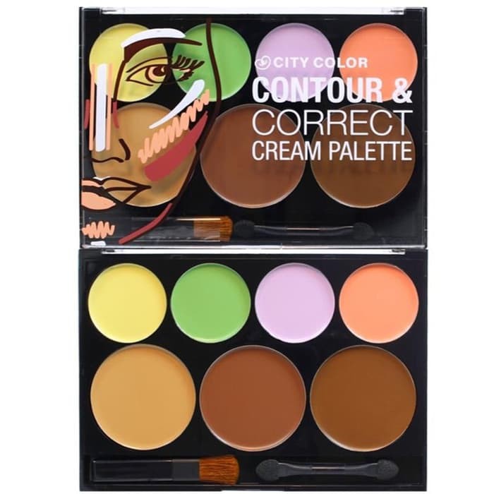 City COLOR CONTOUR & CORRECT CREAM PALETTE | Shopee Singapore