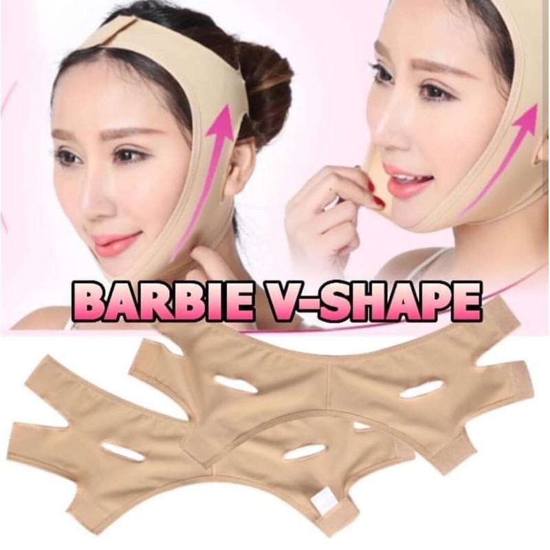 V shape Face Fabric type, V shape face shaping mask like barbie, easy ...