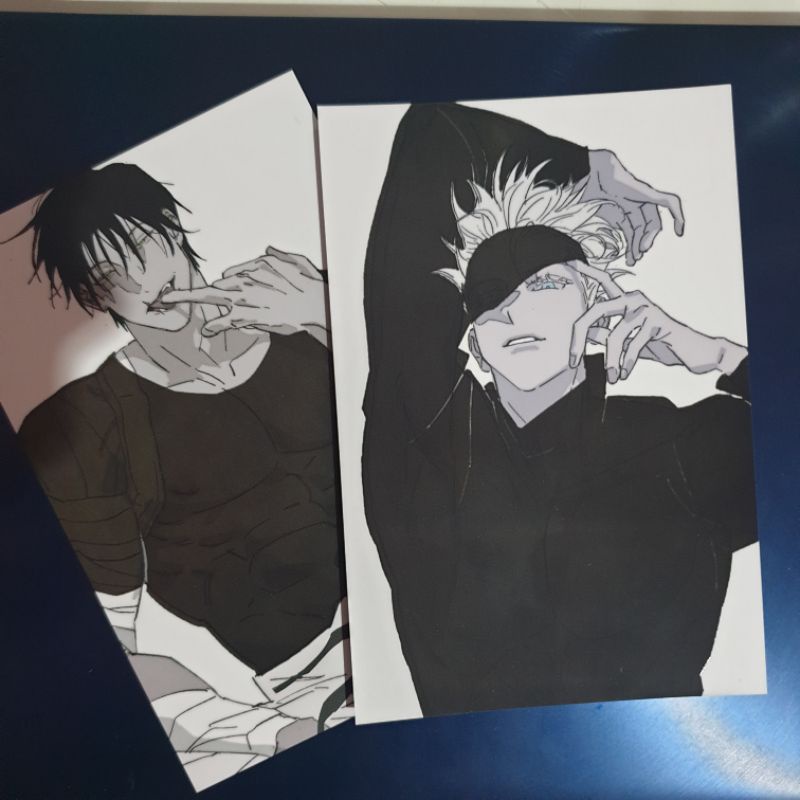 [READY] Jujutsu Kaisen Thermal Heat Magic Postcard (fanmerch) | Gojo ...