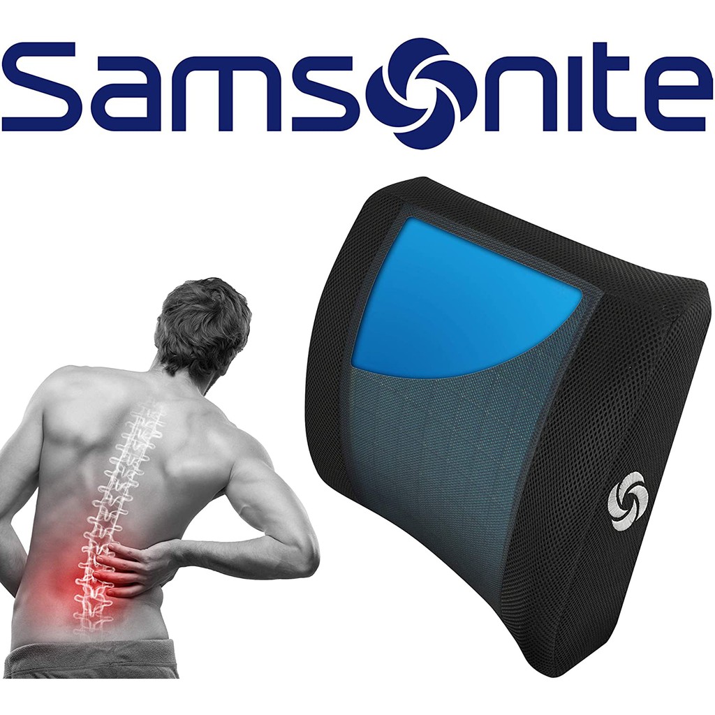 Samsonite SA6086 - Lumbar Support Pillow with Mild Cooling Gel | Shopee ...