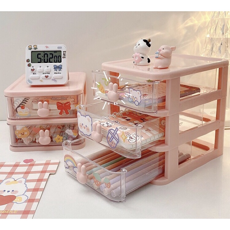 Mini Plastic Cabinet With Many Drawers For Handy Desktop Utensils Chimi ...