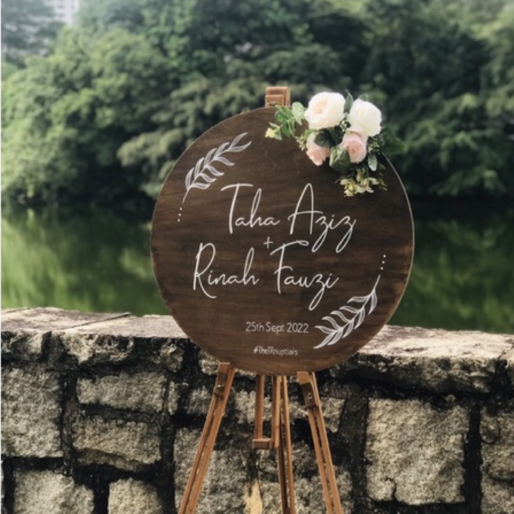 Wedding Venue Welcome Board Hand Calligraphy Customisation | Shopee ...