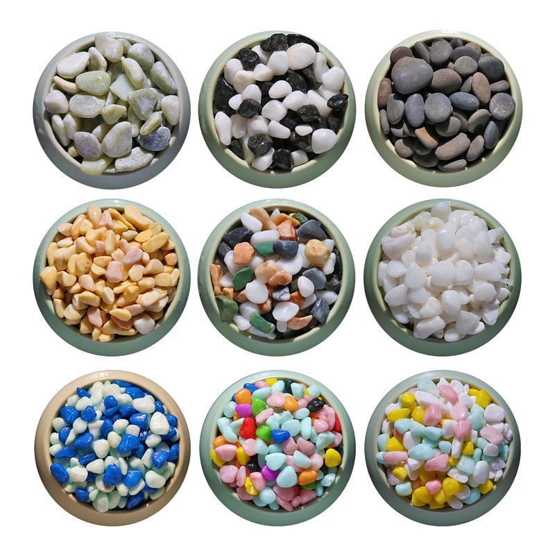 Stone Small White Stones Colorful Stone Succulent Plant Decorative ...