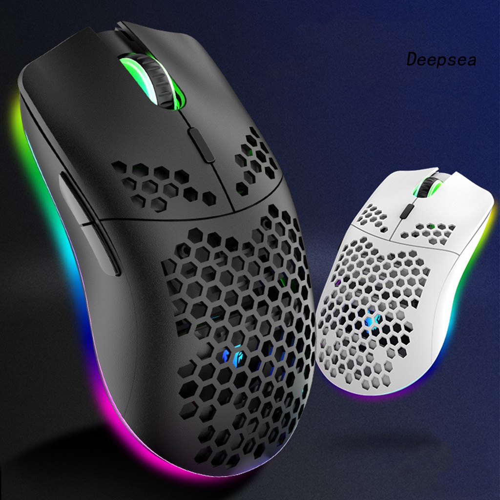 【DP】XYH80 Gaming Mouse 7 Button RGB Lighting Honeycomb Design 2.4G ...
