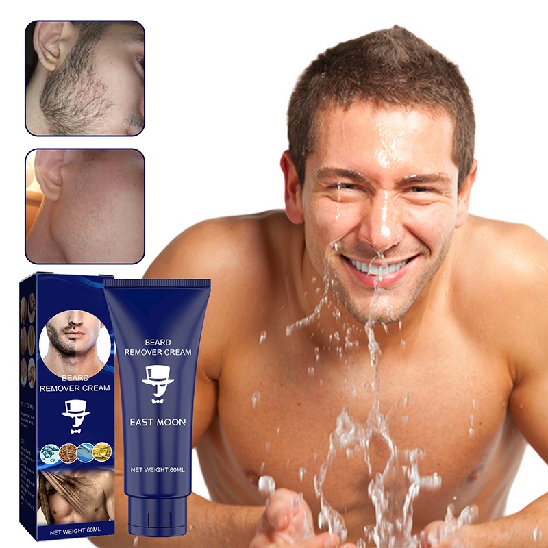 Men Permanent Beard Removal Cream Depilatory for Face Body Hair Remover Shopee Singapore